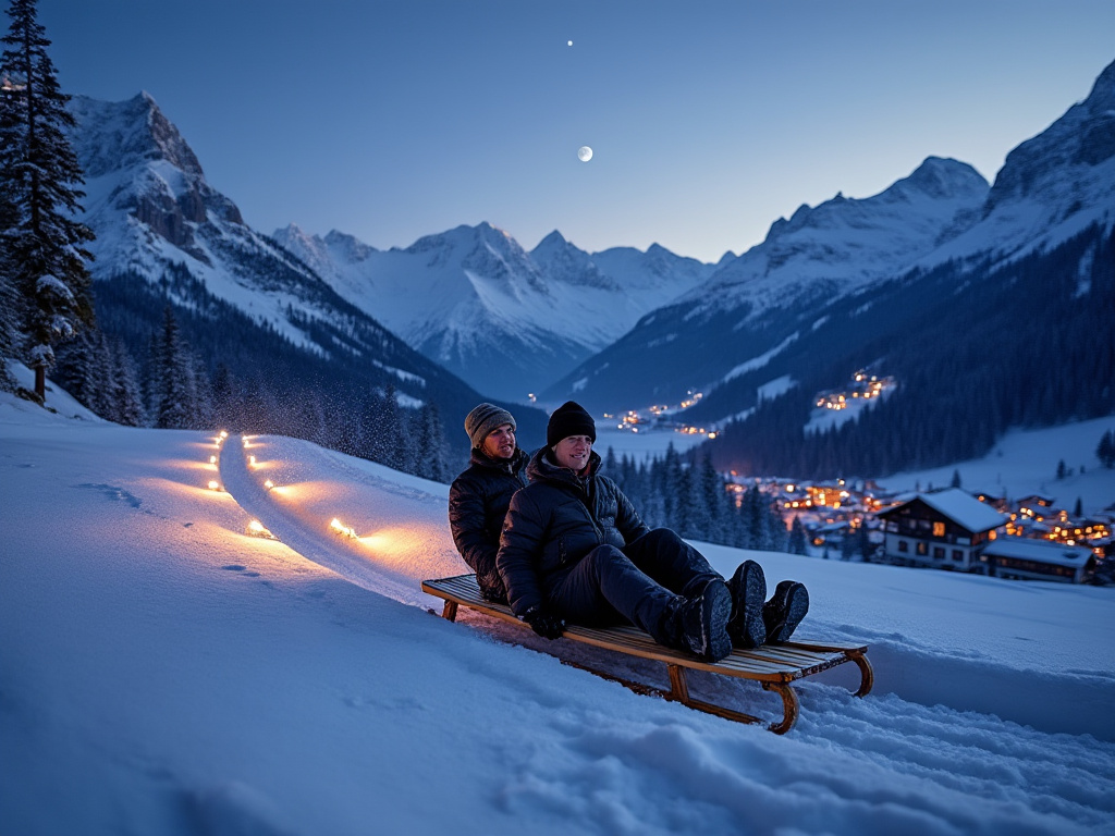 A Unique Night Sledding and Cheesy Chocolate Fondue Experience in ...