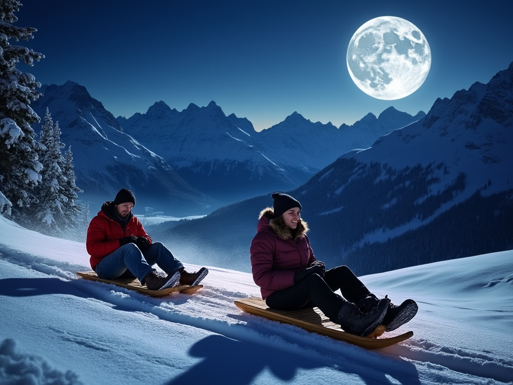 A Unique Night Sledding and Cheesy Chocolate Fondue Experience in ...